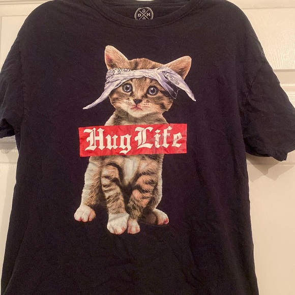 Tops | Thug Life Cat Shirt | Poshmark